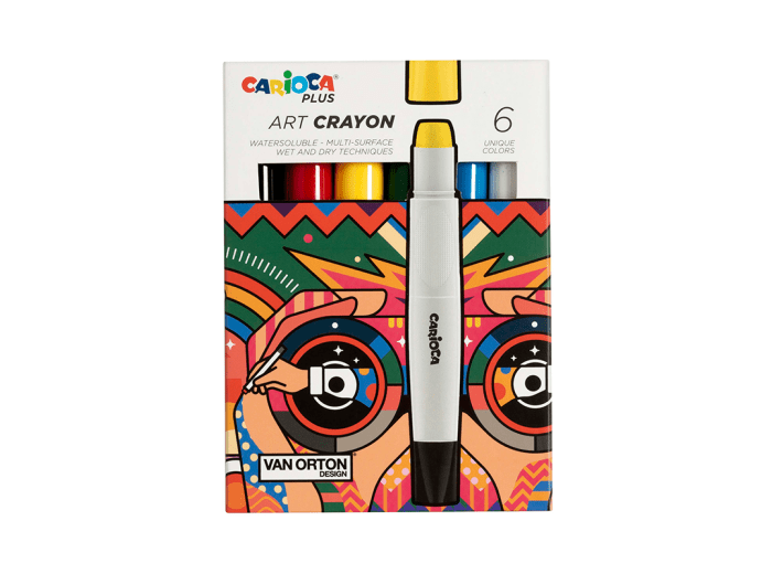 Crayones Carioca Plus Caja x 6 unidades